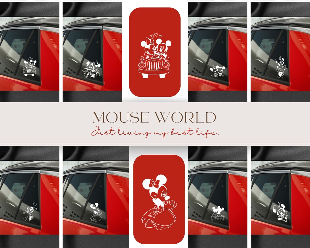 Set of 12 FUN MOUSE DECALS for Auto and Other Surfaces - Etsy