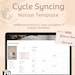 Cycle Syncing Notion Template Cycle Syncing Planner Cycle Syncing Nutrition, Workouts, Skincare ...