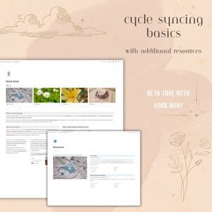 Cycle Syncing Notion Template | Cycle Syncing Planner | Cycle Syncing ...
