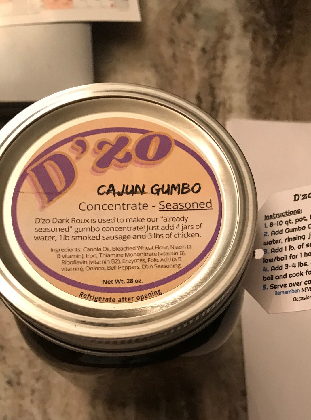 Dzo Cajun Gumbo Concentrate - Etsy