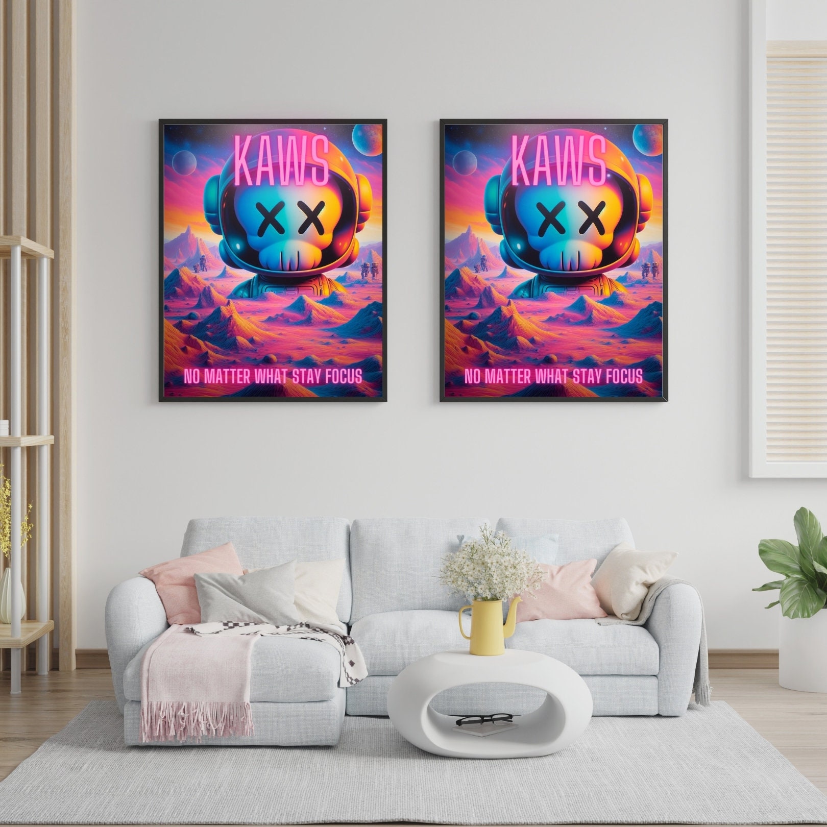 Exclusive Kaws Inspired Digital Art Prints Unleash Your Style With 'no ...