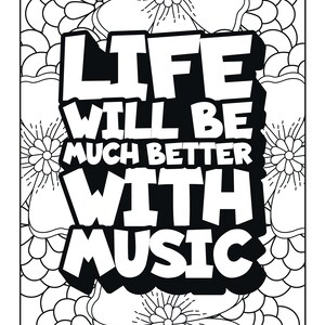 Motivational Quotes Coloring Book Pages - Etsy