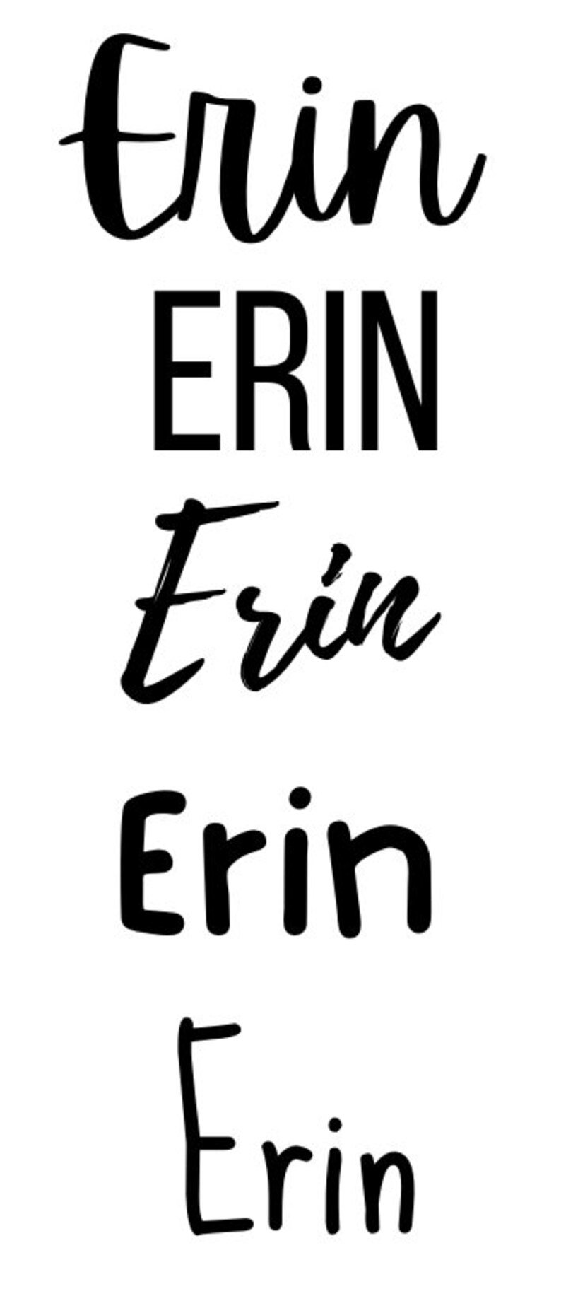 Custom Name Decals - Etsy
