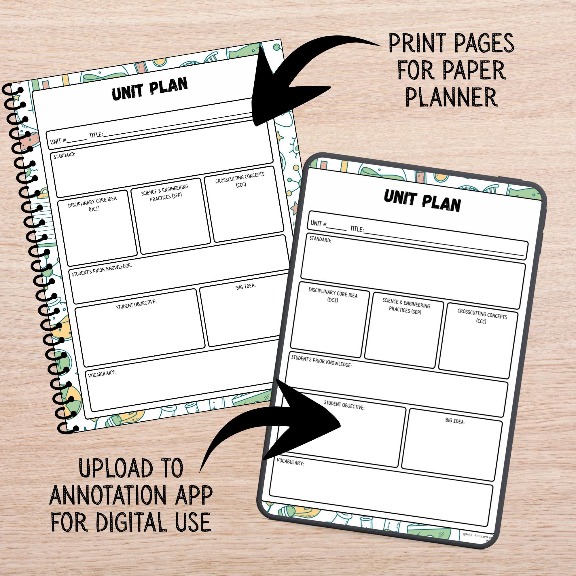 NGSS Science Teacher Planner - Etsy