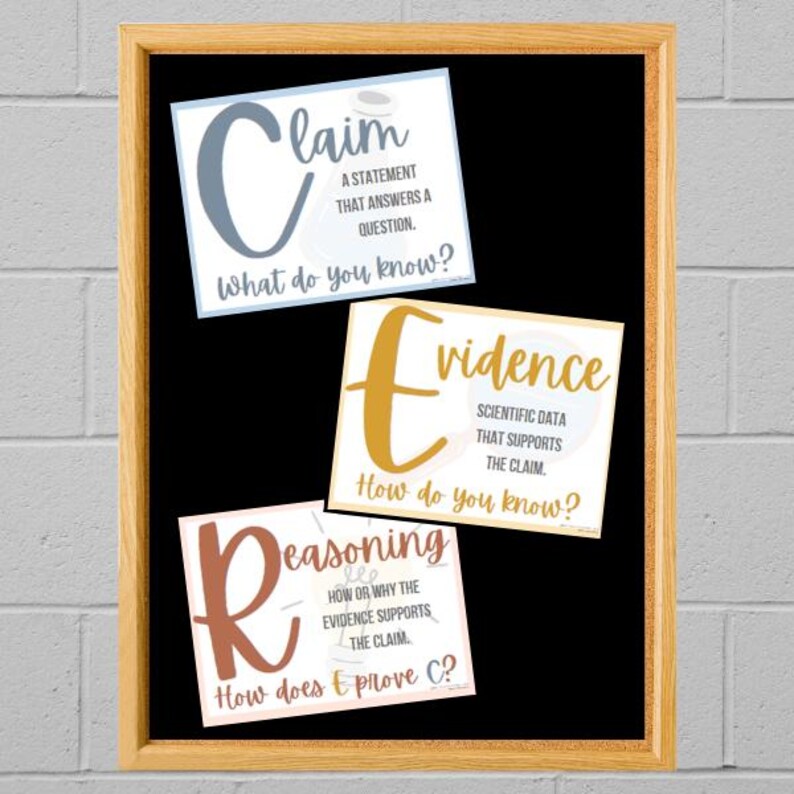 Boho CER Science Bulletin Board Posters - Etsy
