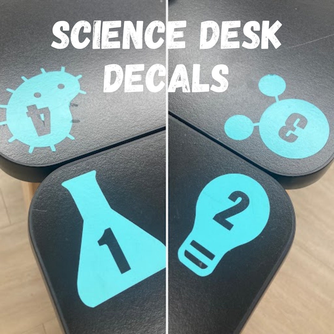 Science Desk Decals - Etsy