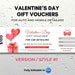 Car Detailing Valentine's Day Gift Voucher Template + Bonus PDF Voucher ...