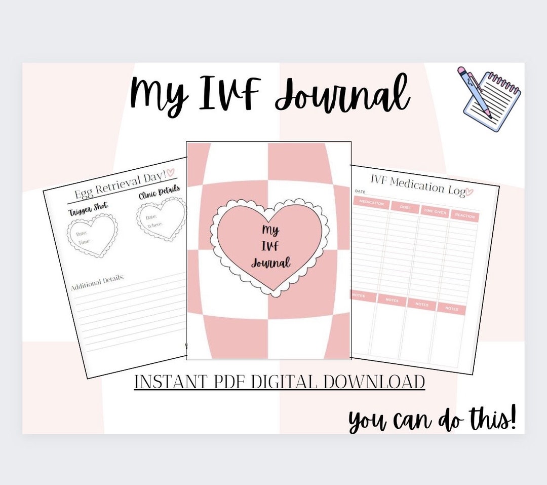 IVF Journal, IVF Journey, IVF Organizational Planner, Ivf Printable ...