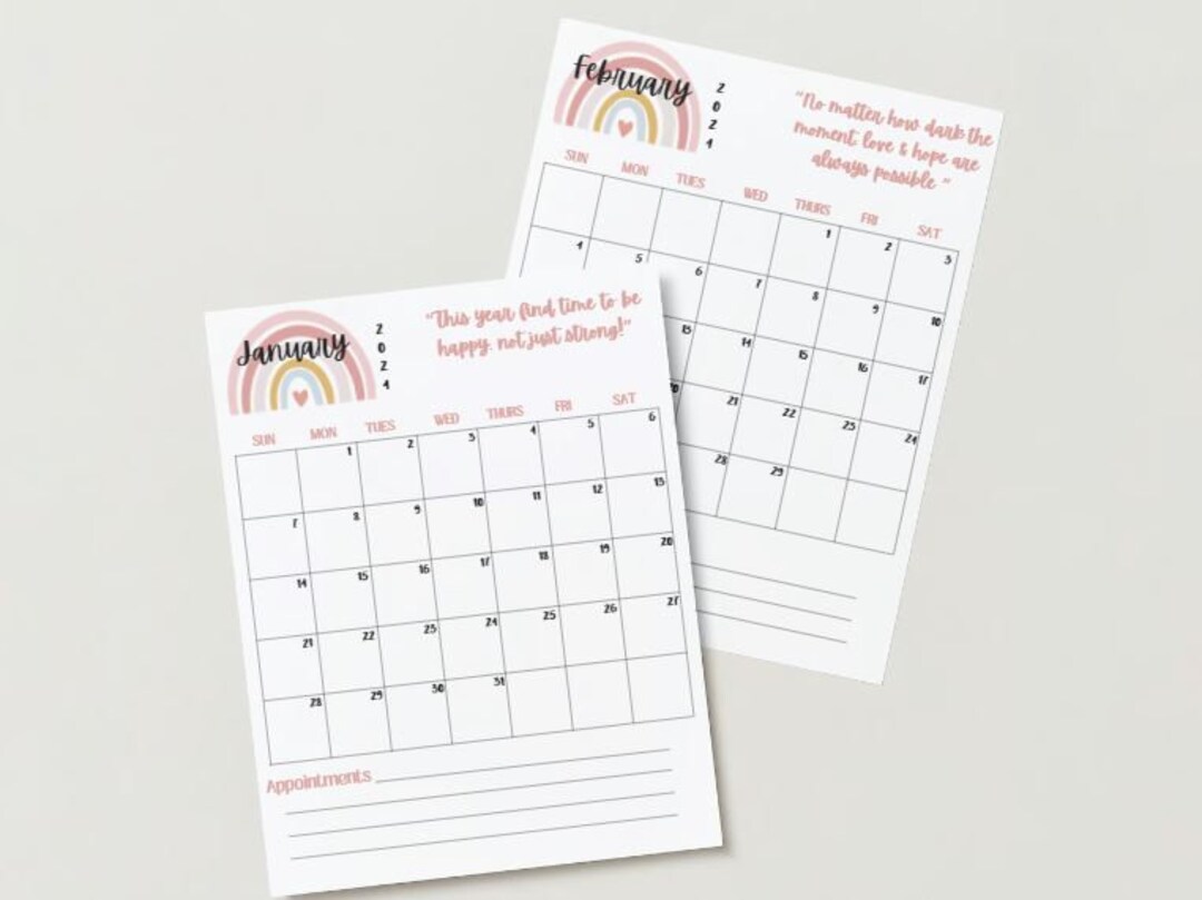 Infertility IVF Rainbow 2024 Calendar, Inspirational Quotes, IVF ...