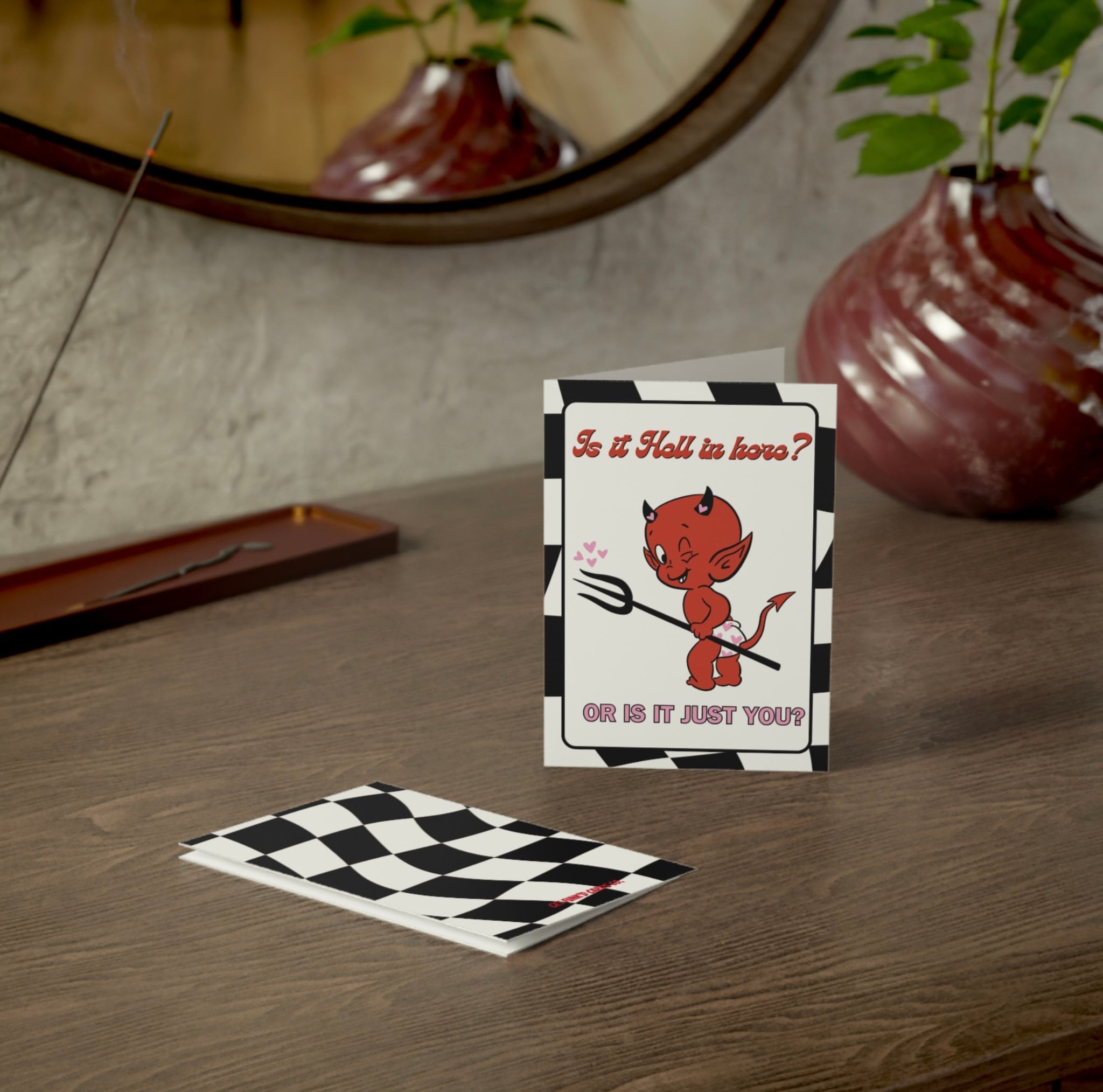 Devil Pick up Line Love Card L Valentines Card Funny Card - Etsy