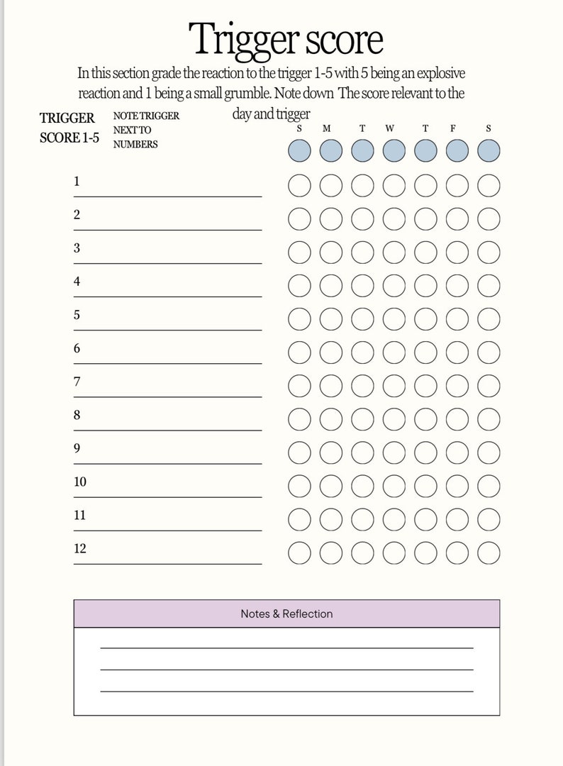 Tracker Diary for Reactive Dogs - Etsy