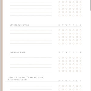 Tracker Diary for Reactive Dogs - Etsy