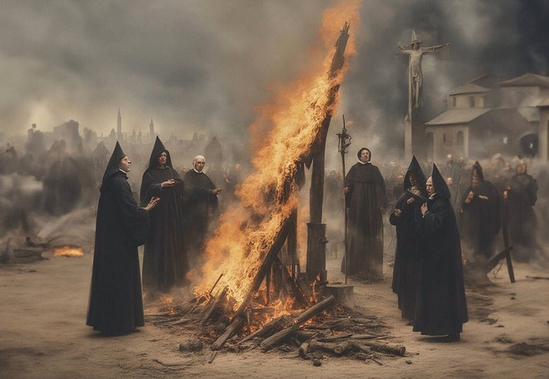 Witches Burning-satin and Archival Matte Poster - Etsy