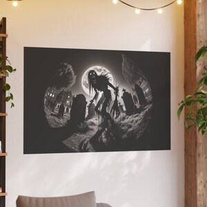 Graveyard Demon-satin and Archival Matte Poster - Etsy