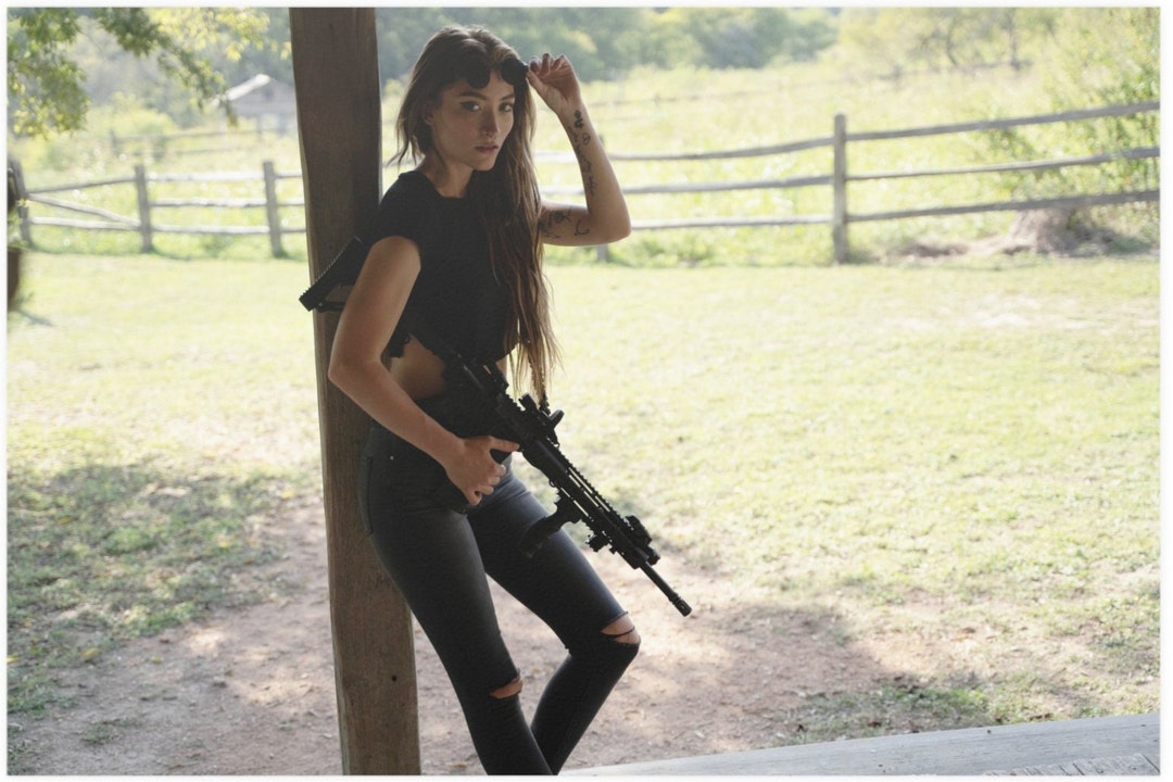 Texas Militia Girl-satin Poster (210gsm) - Etsy