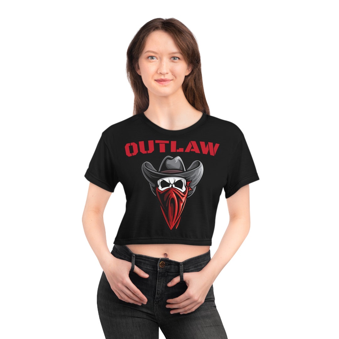 OUTLAW-AOP Crop Tee - Etsy