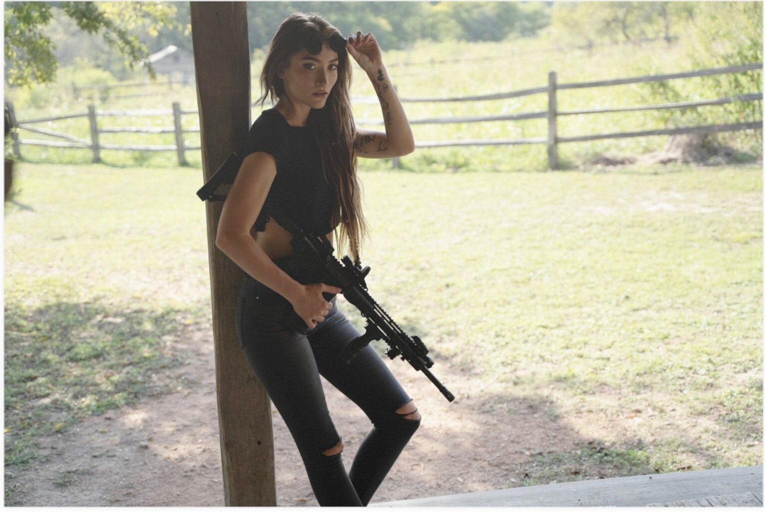 Texas Militia Girl-satin Poster (210gsm) - Etsy