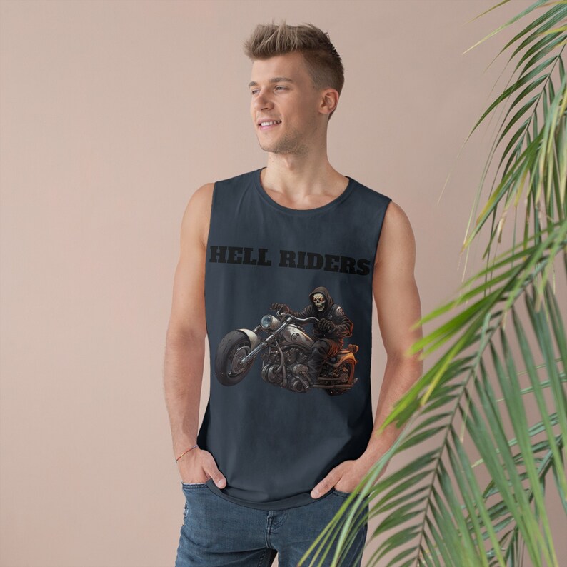 Hell Riders Sleeveless Motorcycle Tee - Etsy