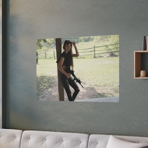 Texas Militia Girl-satin Poster (210gsm) - Etsy