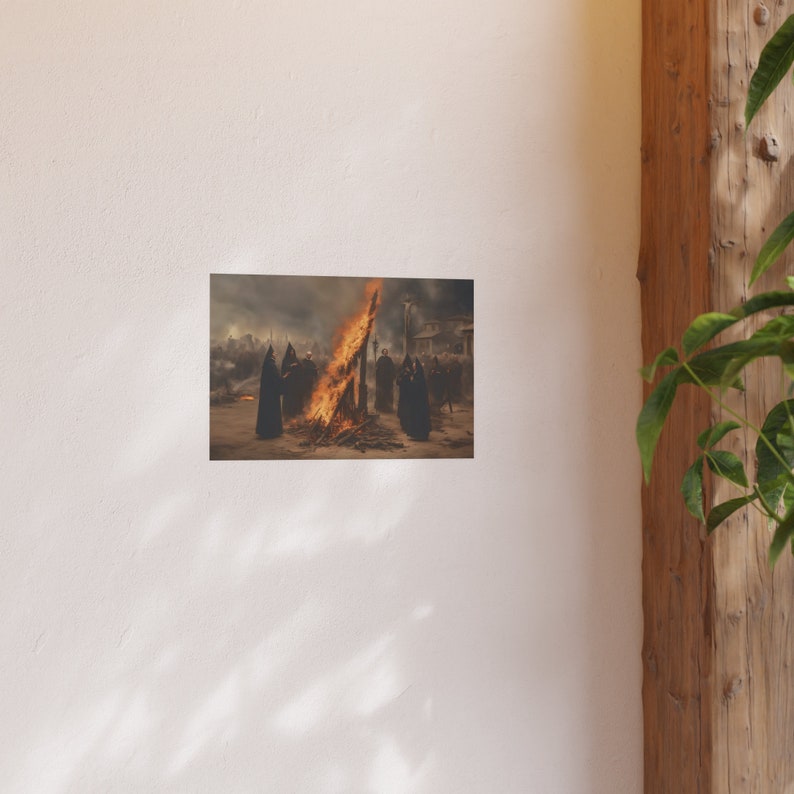 Witches Burning-satin and Archival Matte Poster - Etsy