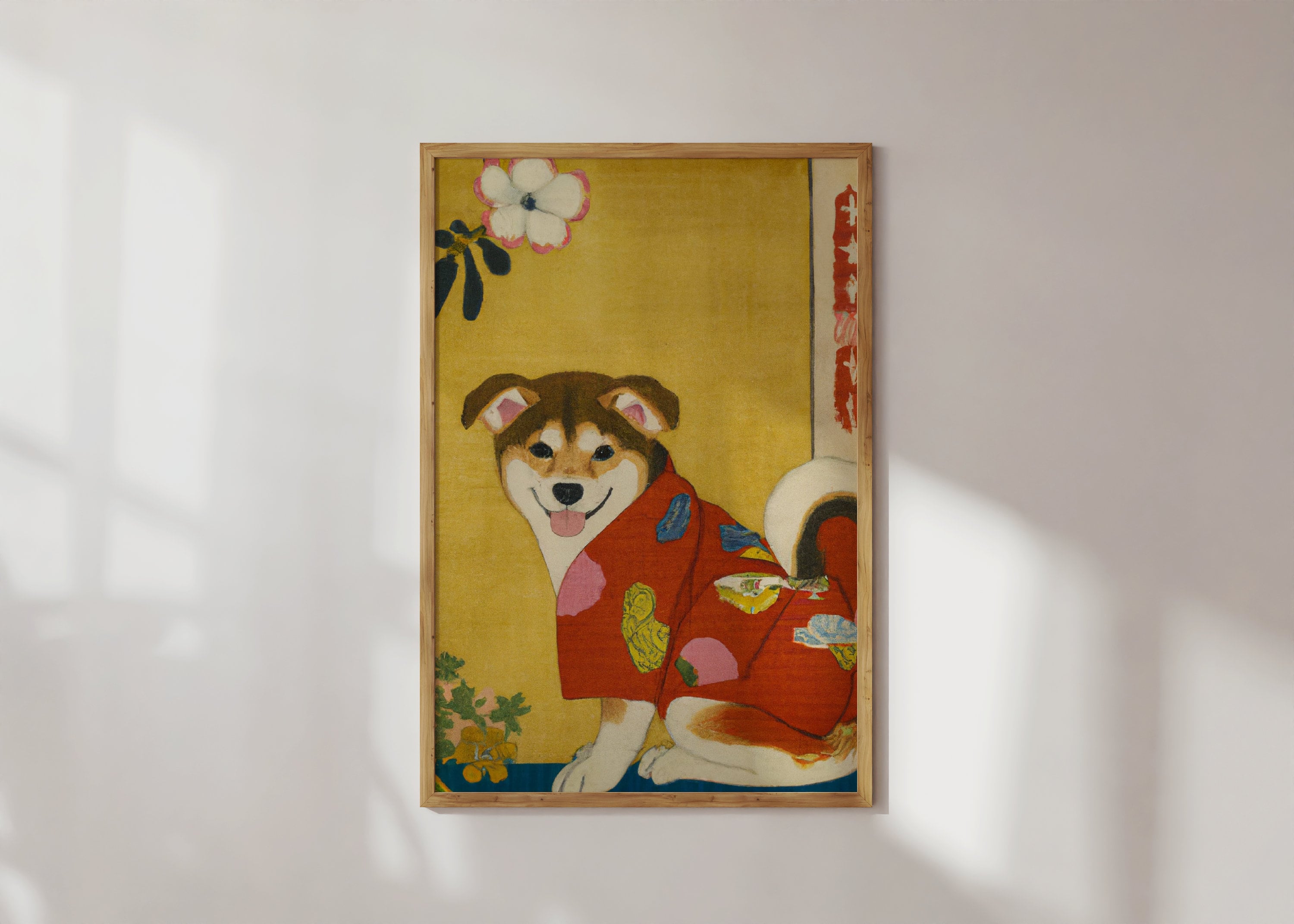 Shiba Inu Doge Ukiyo-e Art Prints: Japanese Art Bundle (digital ...