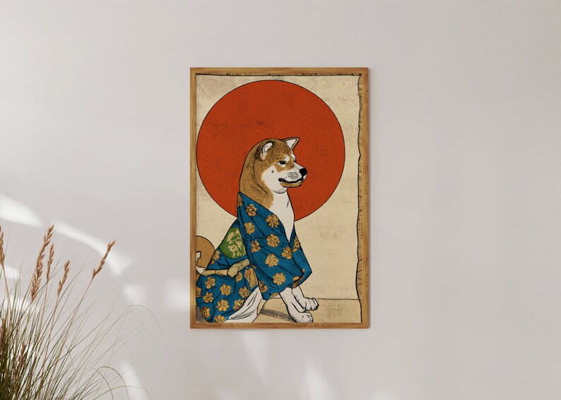 Doge Meme - Japanese Ukiyo-e Style Art Print - Official Ukiyo-e Cyber ...