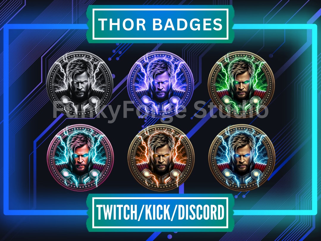 Th-or Twitch Badges Anime Twitch Badges Stream Sub & Bit Badges Twitch ...