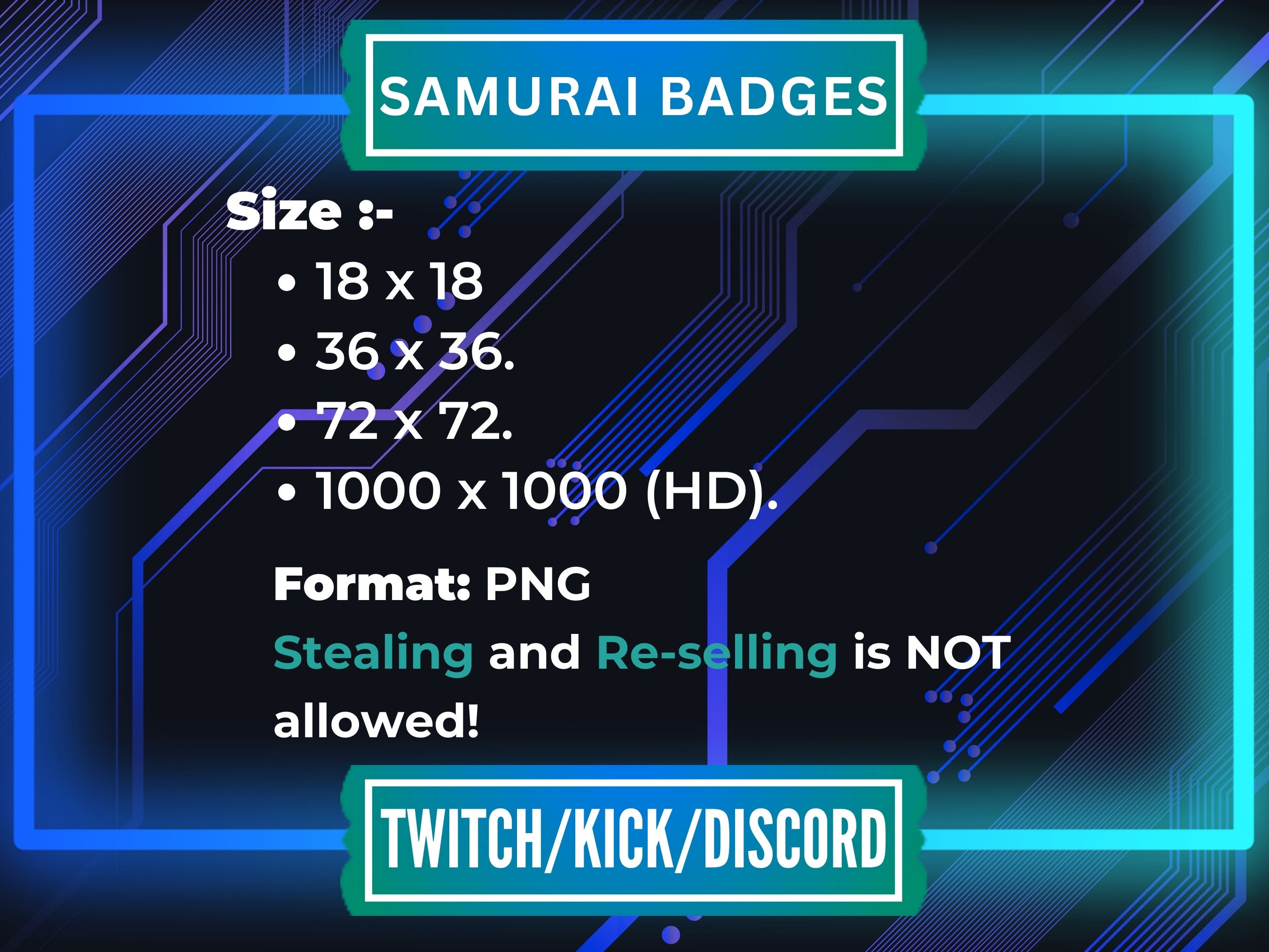 Twitch Samurai Subscription Badges Set of 8 Badges Anime Warrior Theme ...
