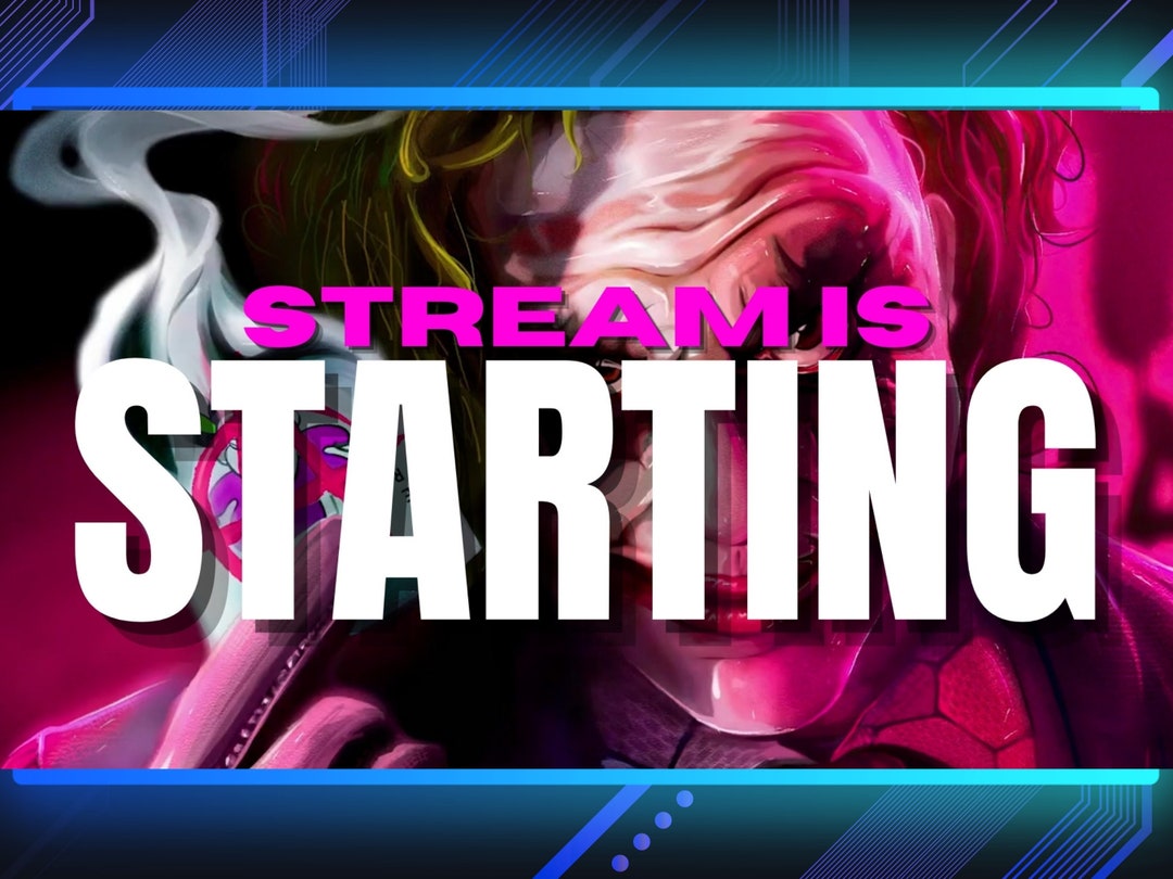 Animated Joker Stream Overlay Bundle Twitch Overlay Pack Perfect for ...