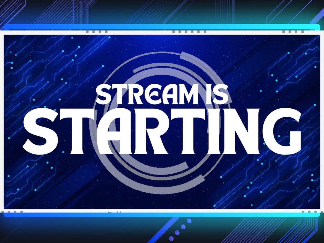 Animated Circuit Board Stream Overlay for Twitch Stream Package Cute ...