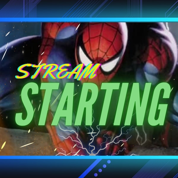 Spiderman Stream Overlay - Etsy