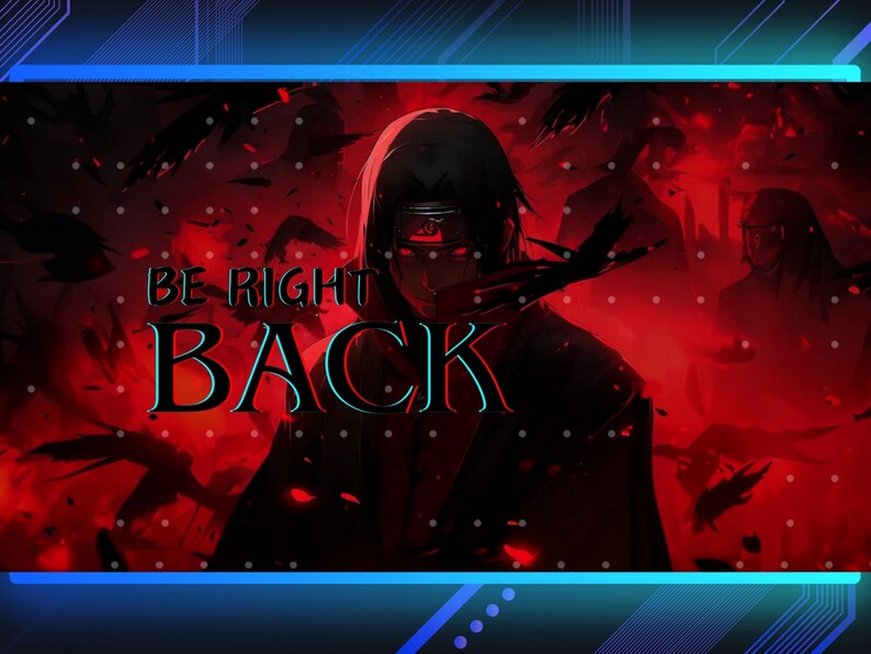 Red Itachi Animated Stream Overlay Pack Elevate Your Stream With ...