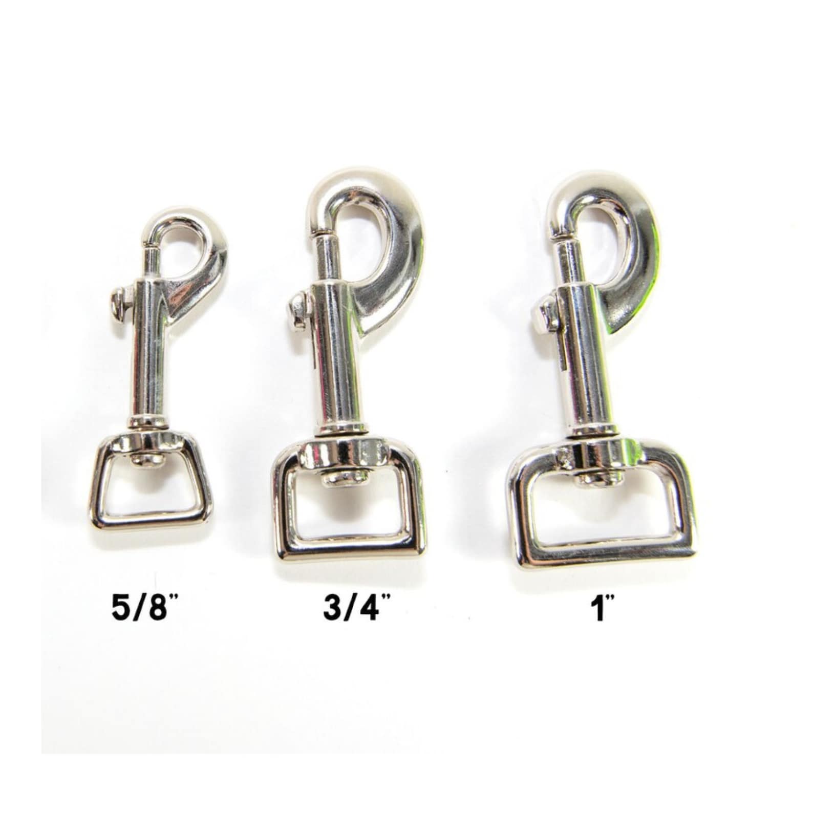Dog Leash Hardware, Snap Hooks for Dog Leash, Nickel Snap Hooks, Metal ...