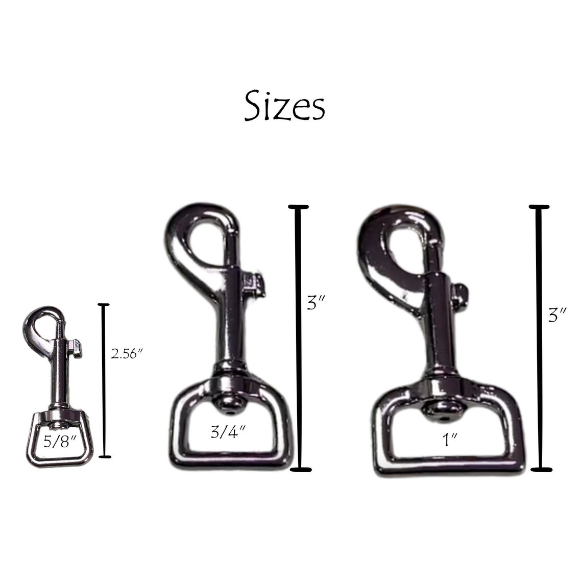 Dog Leash Hardware, Snap Hooks for Dog Leash, Nickel Snap Hooks, Metal ...