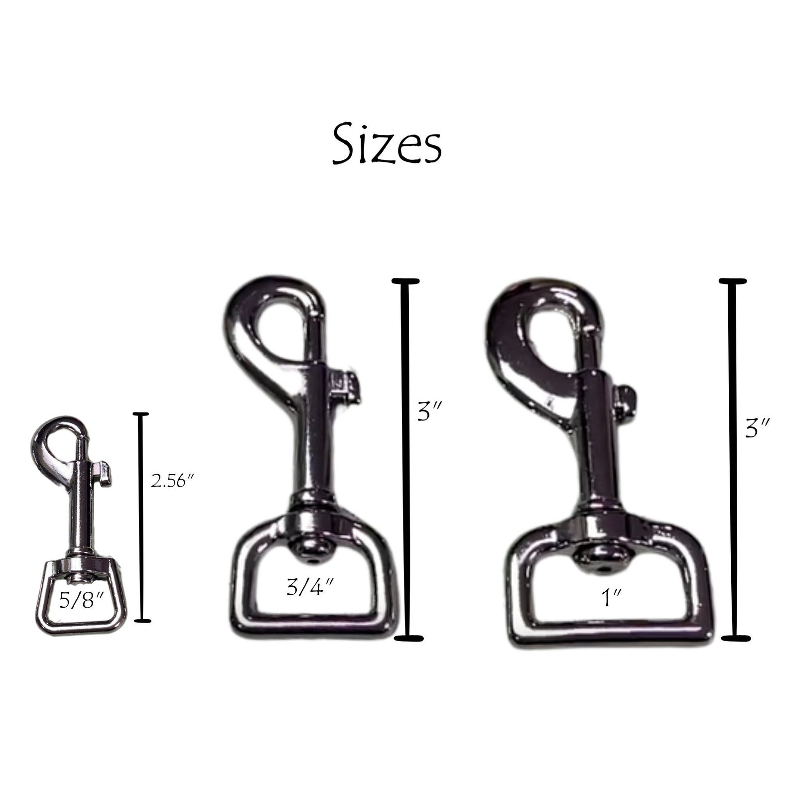 Dog Leash Hardware, Snap Hooks for Dog Leash, Nickel Snap Hooks, Metal ...