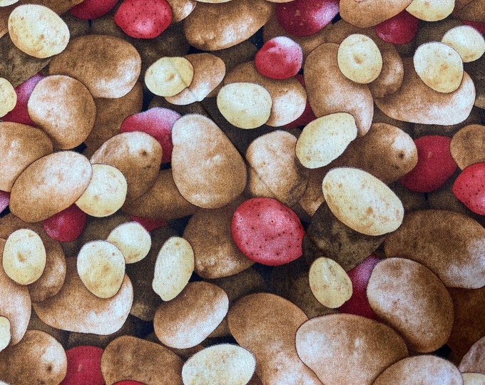 Food Fabric, Vegetable Cotton Fabric, Elizabeth Studios Food Festival ...