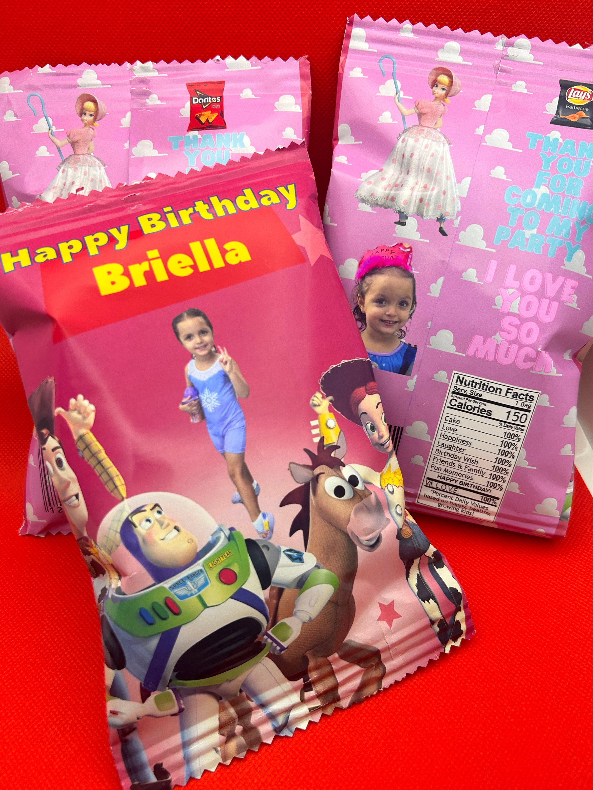 Custom Chip Bags|birthday Party Chips - Etsy