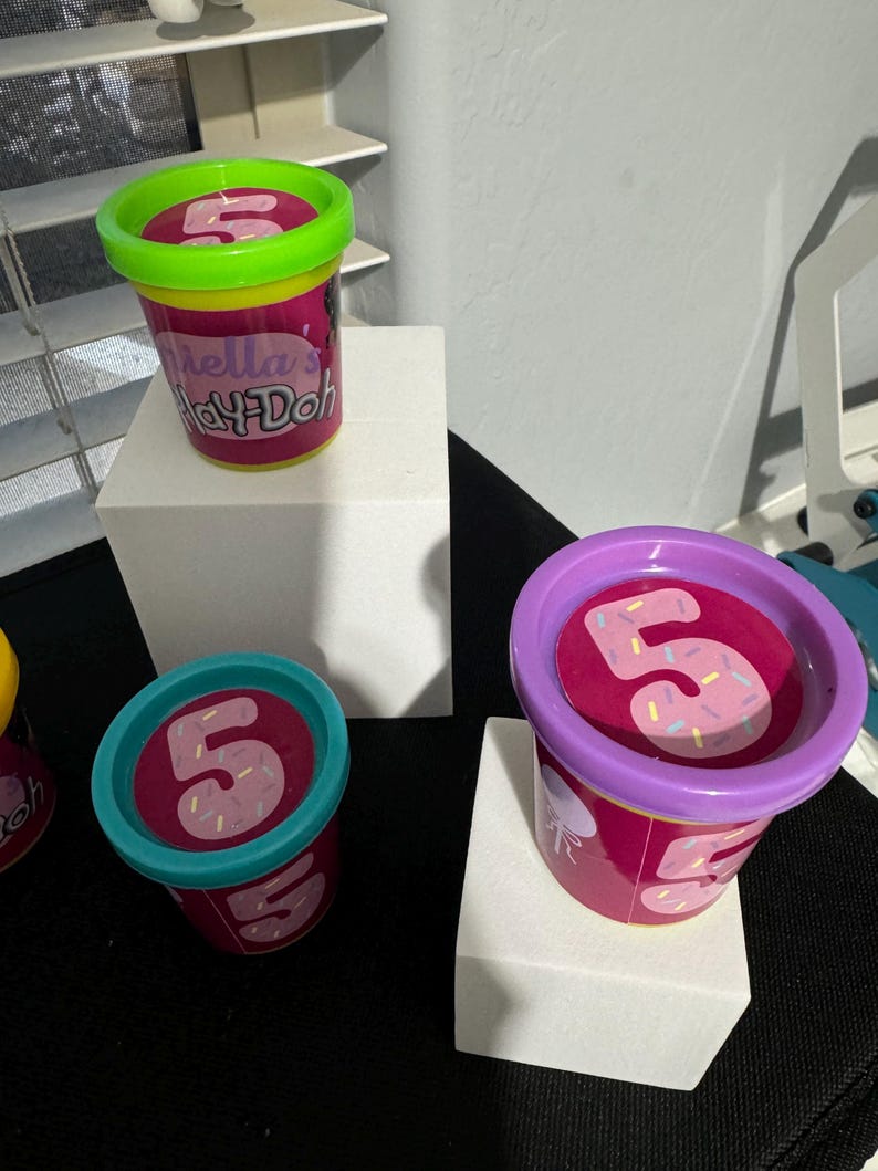 Custom Playdoh Party Favors: 2 Oz Cans, Assorted Lids - Etsy