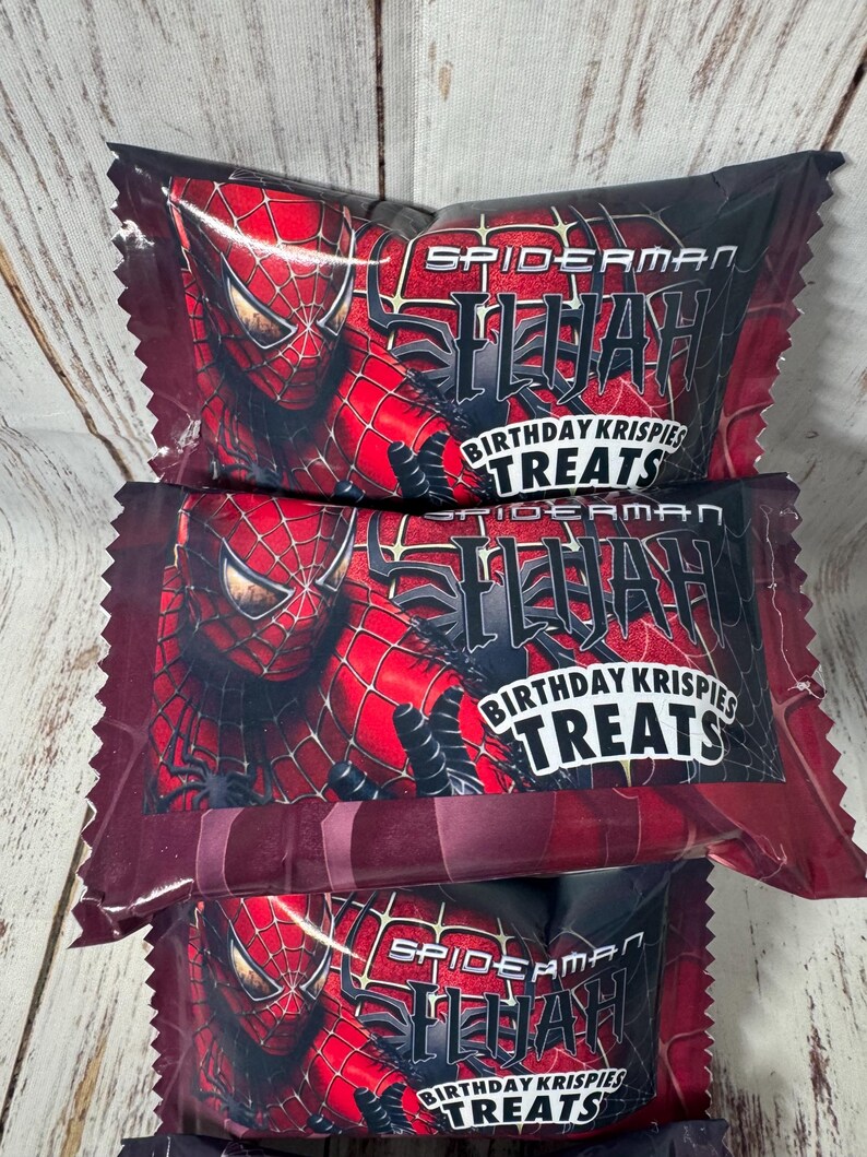 Personalized Rice Krispy Treats, Birthday Party Favors, Custom Party ...