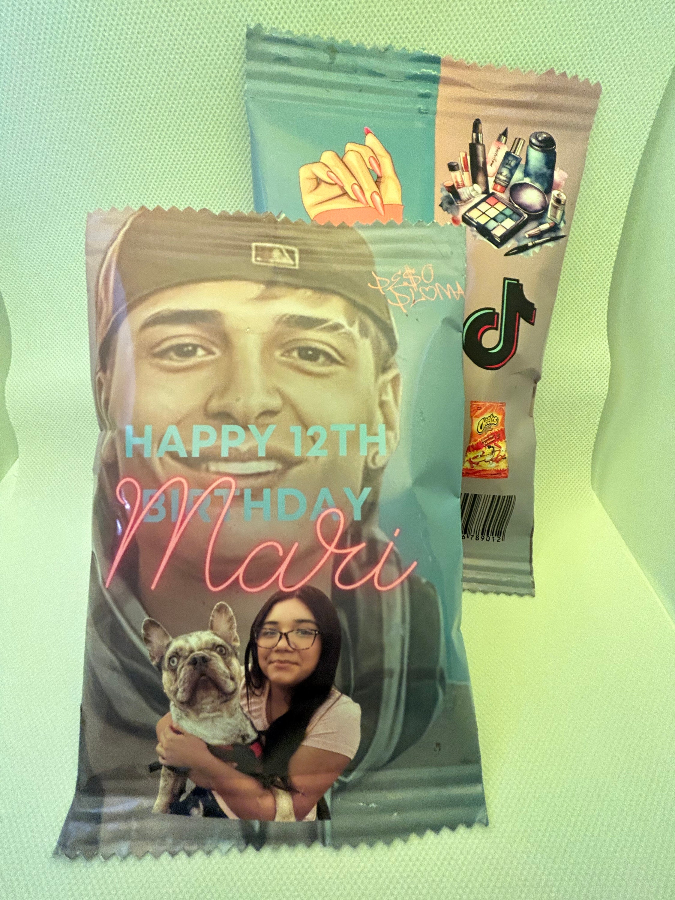 Custom Chip Bags|birthday Party Chips - Etsy