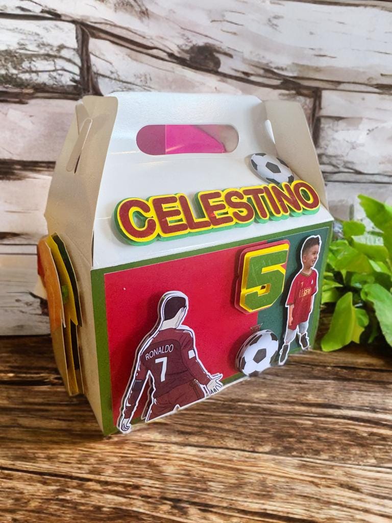 Cristiano Ronaldo Party Favors, Playdoh 1 Oz, Gable Boxes, Jersey Box ...