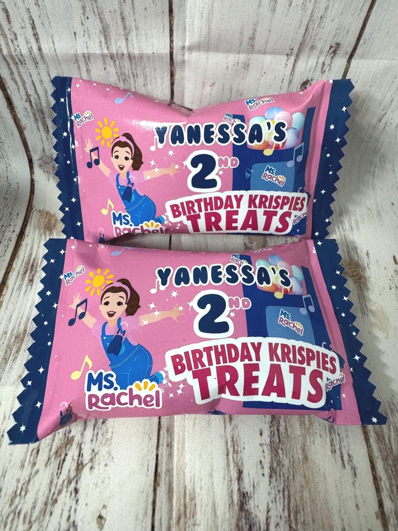 Ms Rachel Custom Chip Bags(unfilled ) |birthday Party - Etsy