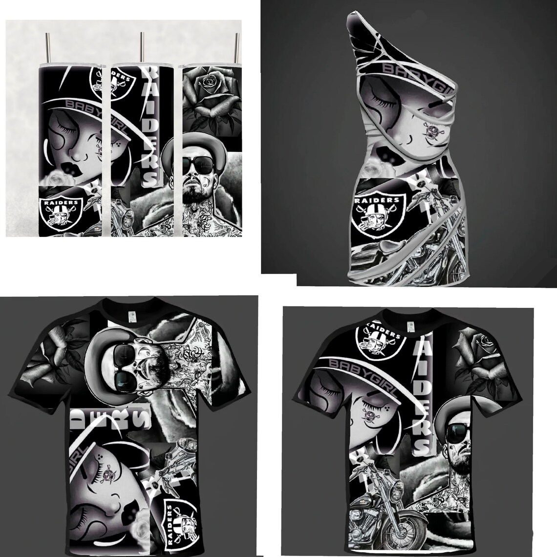 Sublimation Digital Image Raiders Style Raider Nation Tumbler Wrap or ...