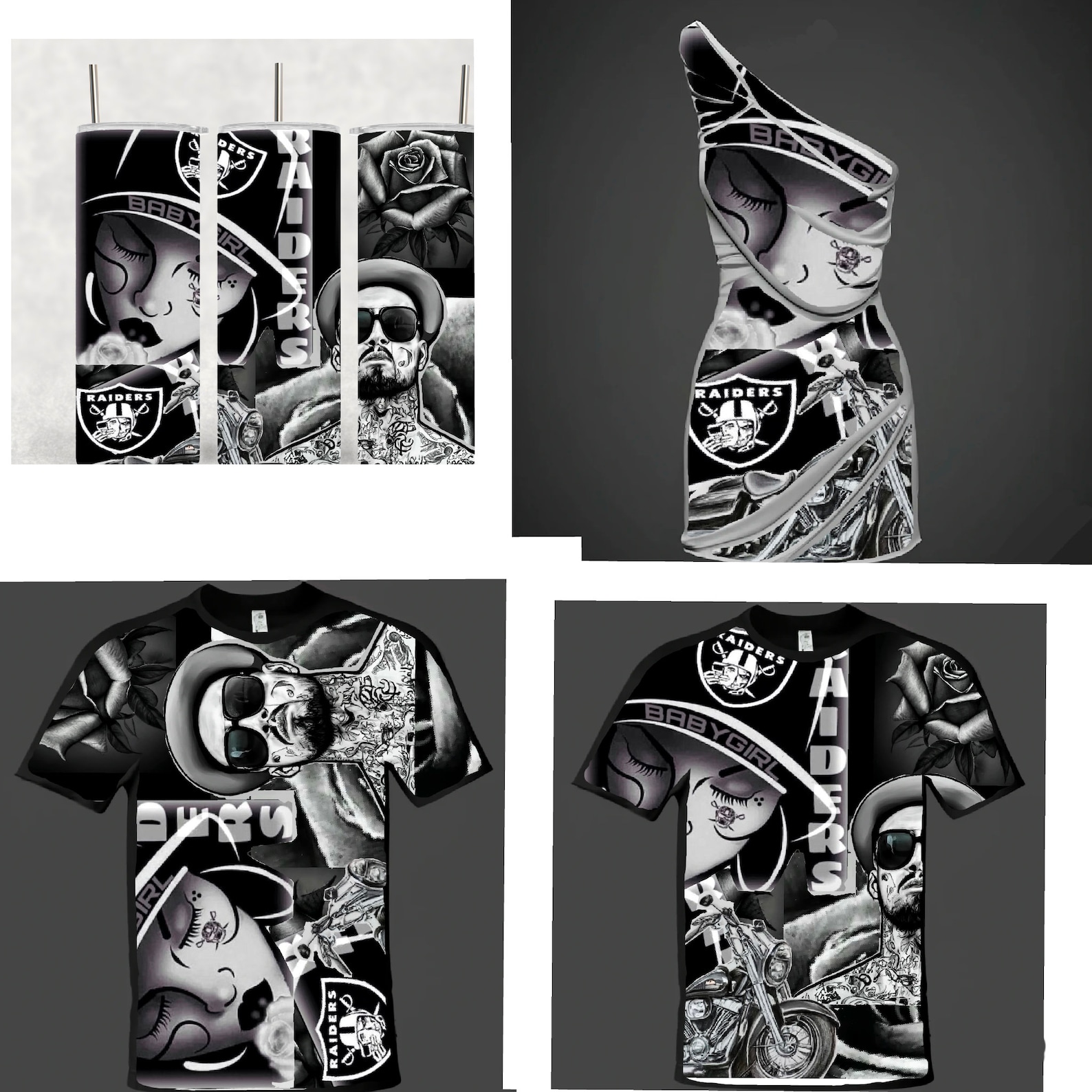 Sublimation Digital Image Raiders Style Raider Nation Tumbler Wrap or ...