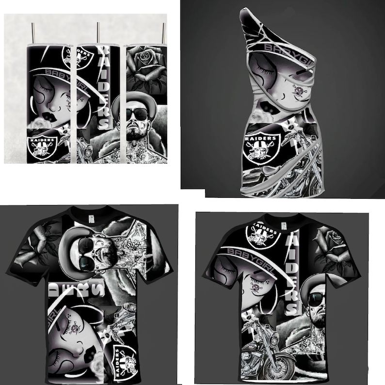Sublimation Digital Image Raiders Style Raider Nation Tumbler Wrap or ...