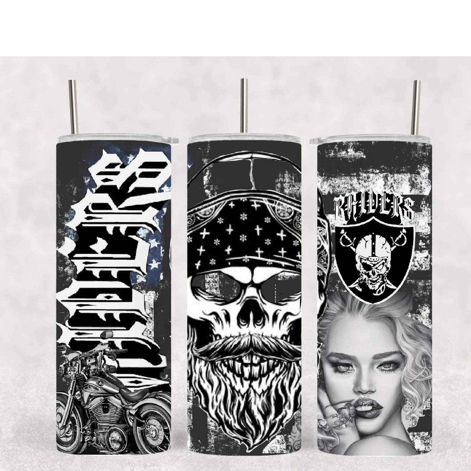 Raiders, Tumbler Wrap, Sublimation, Motorcycle, LV, Png, Tumbler Wrap ...