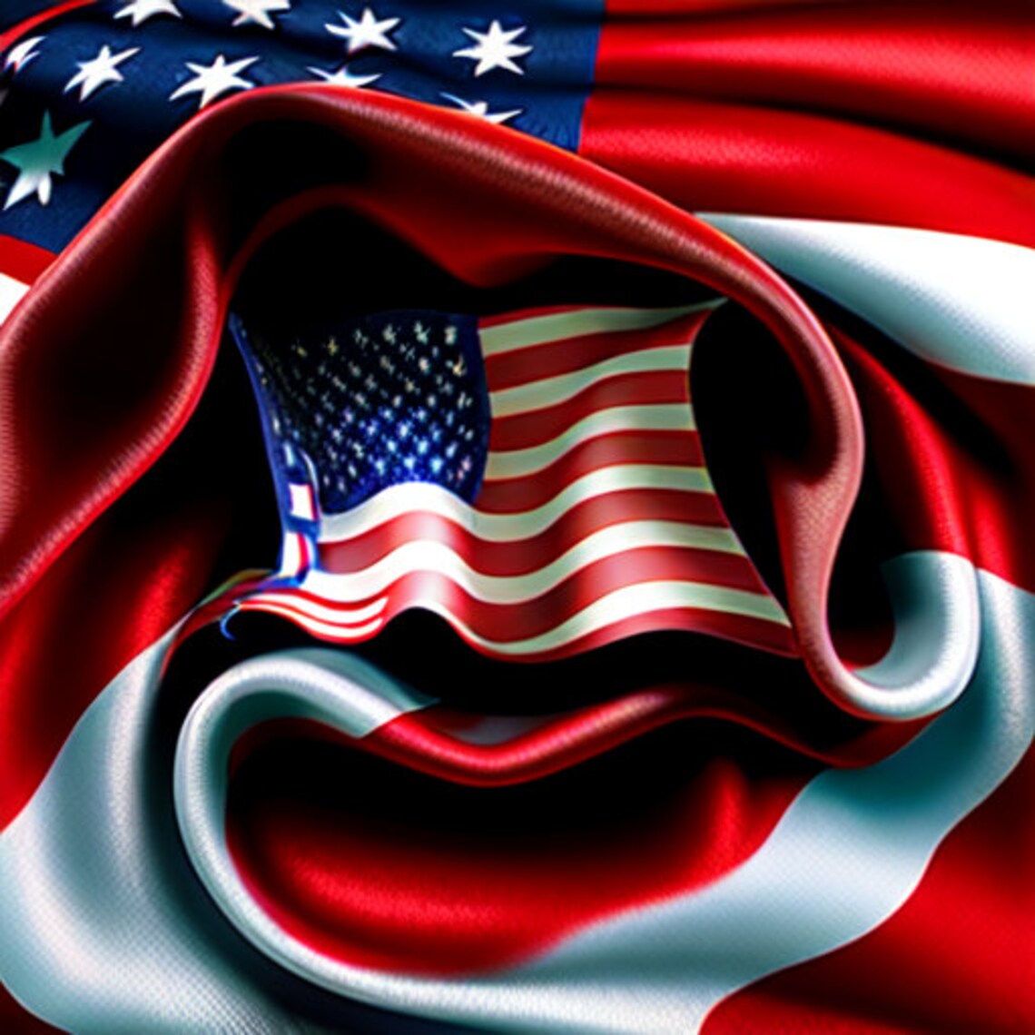 2024 USA American Flag Png, Us Flag Png, AI Created, Custom Flag Png ...