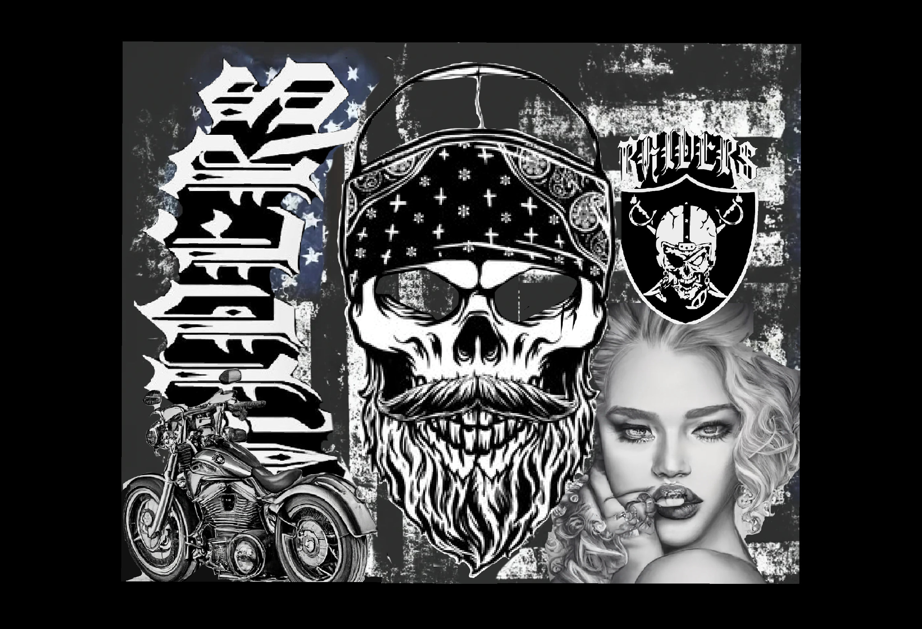 Raiders, Tumbler Wrap, Sublimation, Motorcycle, LV, Png, - Etsy