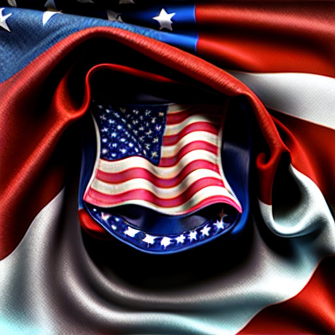 2024 USA American Flag Png, Us Flag Png, AI Created, Custom Flag Png ...