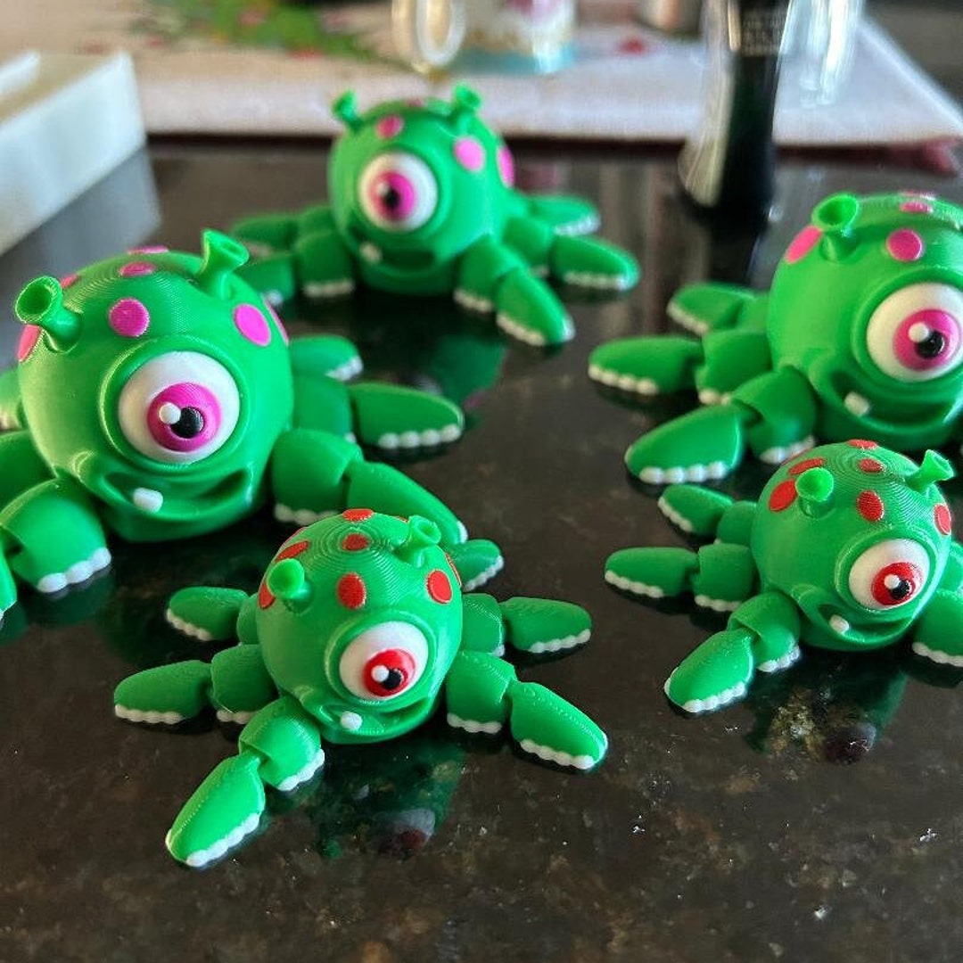 Flexi, Articulating, Fidget Spinning Alien bob - Etsy